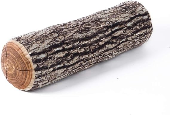 Funny Cute Wood Log Pillow Cylinder Floor Cushion